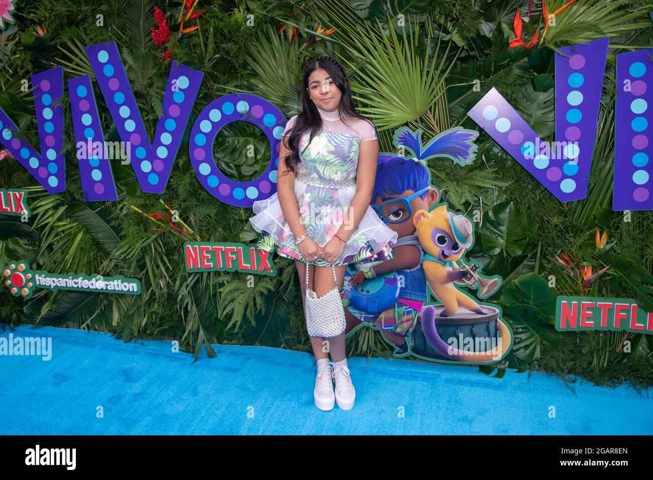 NEW YORK, NY - JULY 31: Actress Ynairaly Simo attends the "VIVO" New ...