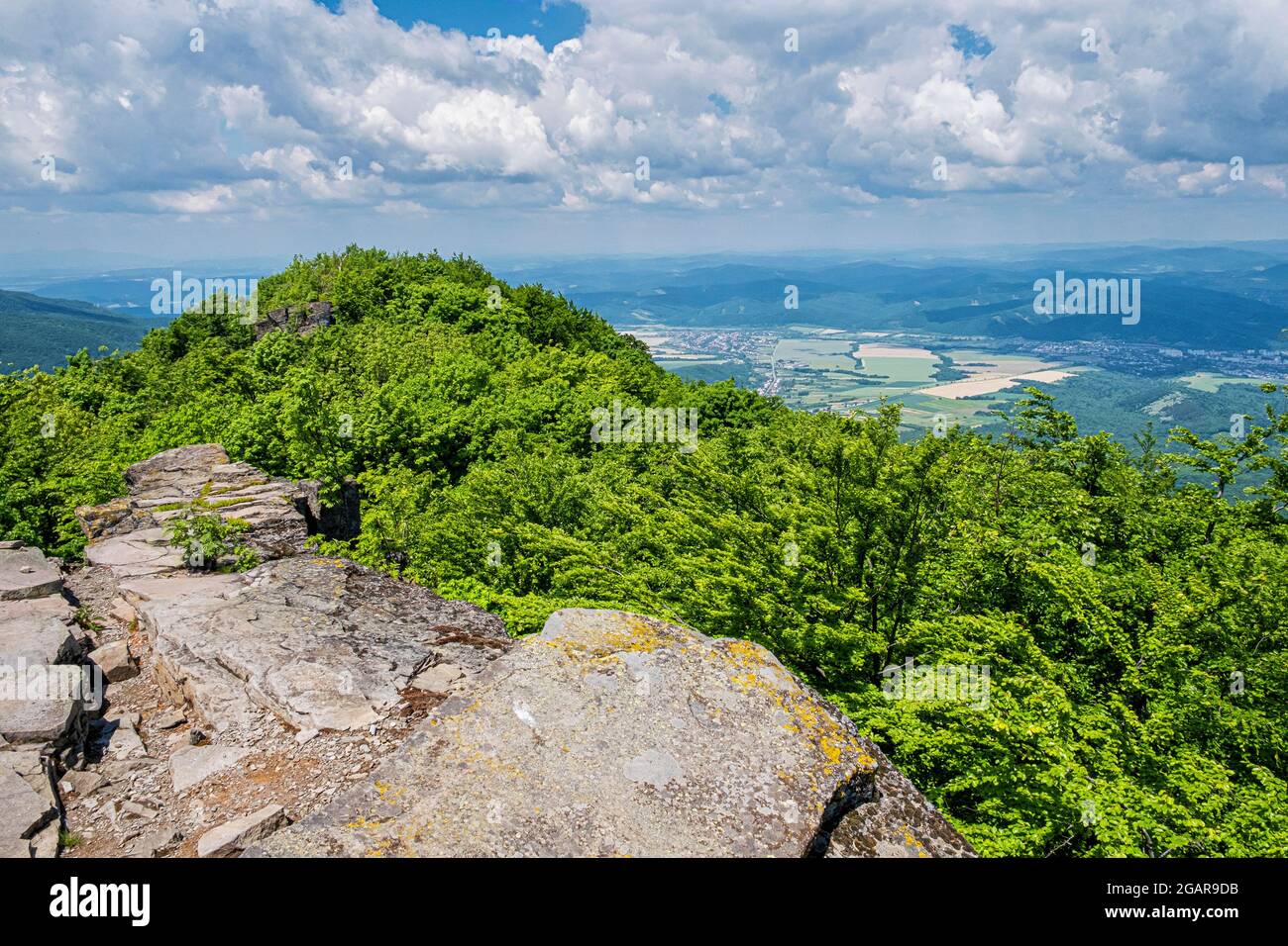 Sninsky Kamen hill, Vihorlat mountains, East Slovak republic. Seasonal ...
