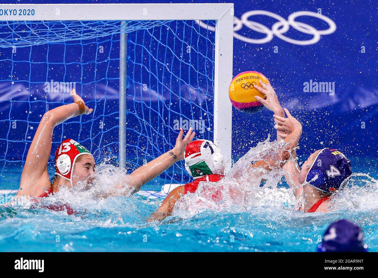 TOKYO, JAPAN - AUGUST 1: Alda Magyari of Hungary, Anna Illes of Hungary ...