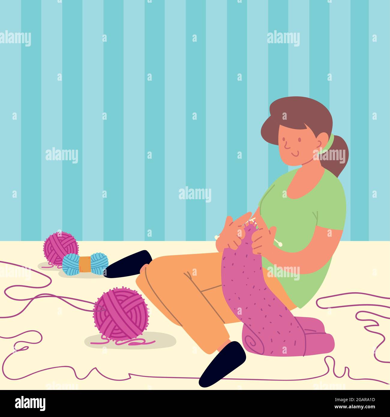 Weaving skill Stock Vector Images - Alamy