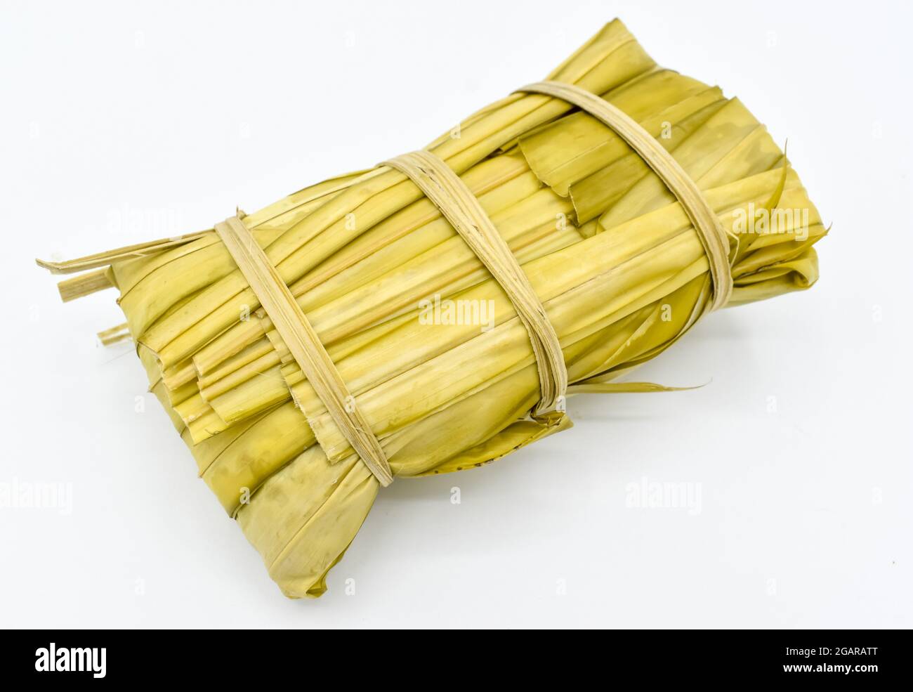 Myanmar or Burmese traditional street food, glutinous rice zongzi ...