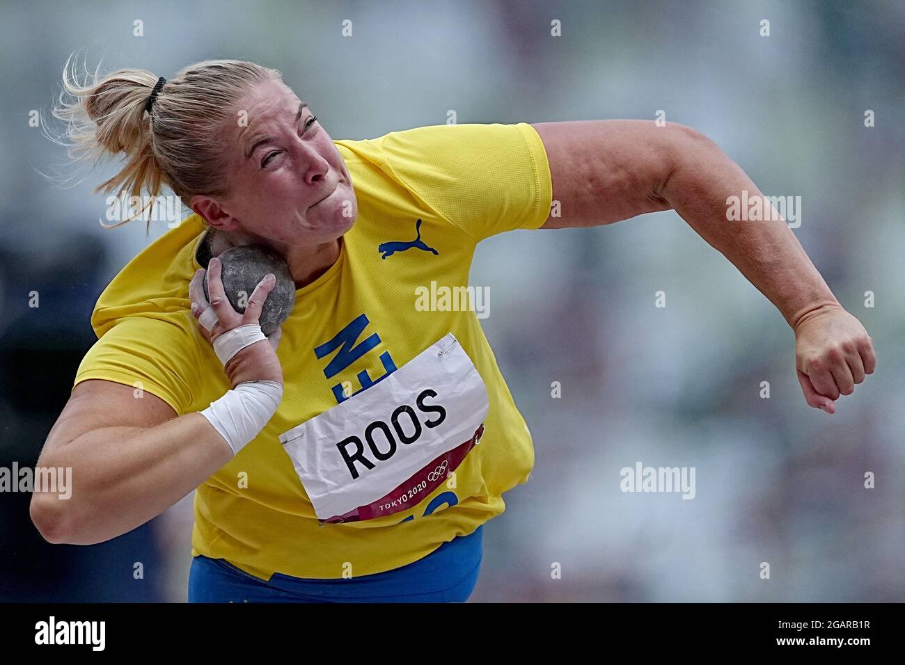Tokio, Japan. 01st Aug, 2021. Athletics: Olympics, shot put, women, final at the Olympic Stadium ...
