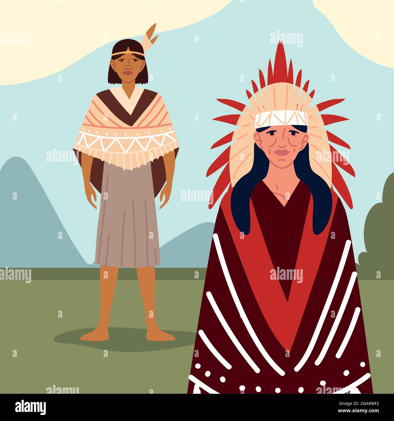 indigenous native men Stock Vector Image & Art - Alamy