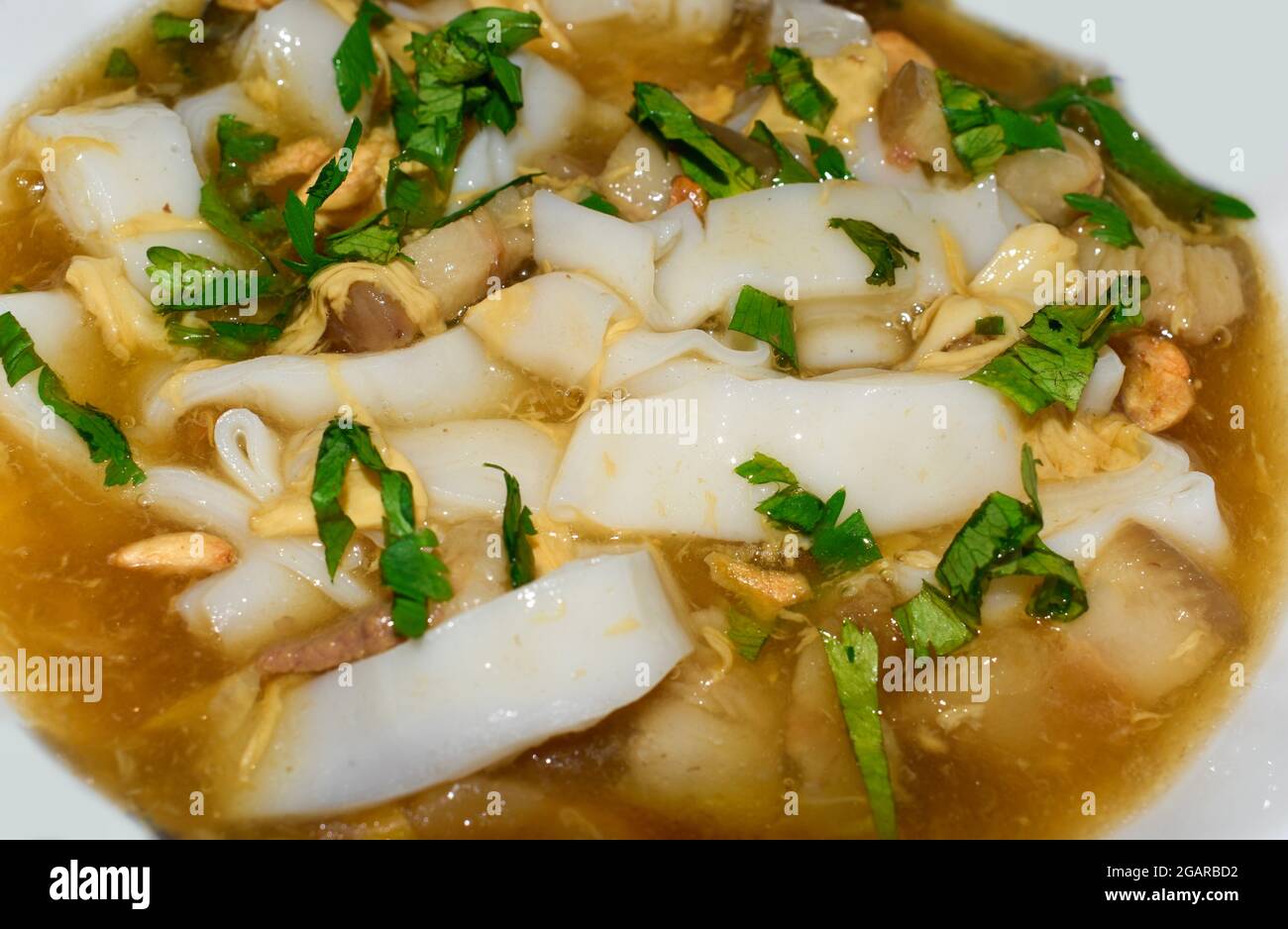 Myanmar homemade Lor Mee recipe. Lor mee is a Chinese, Indonesian or ...