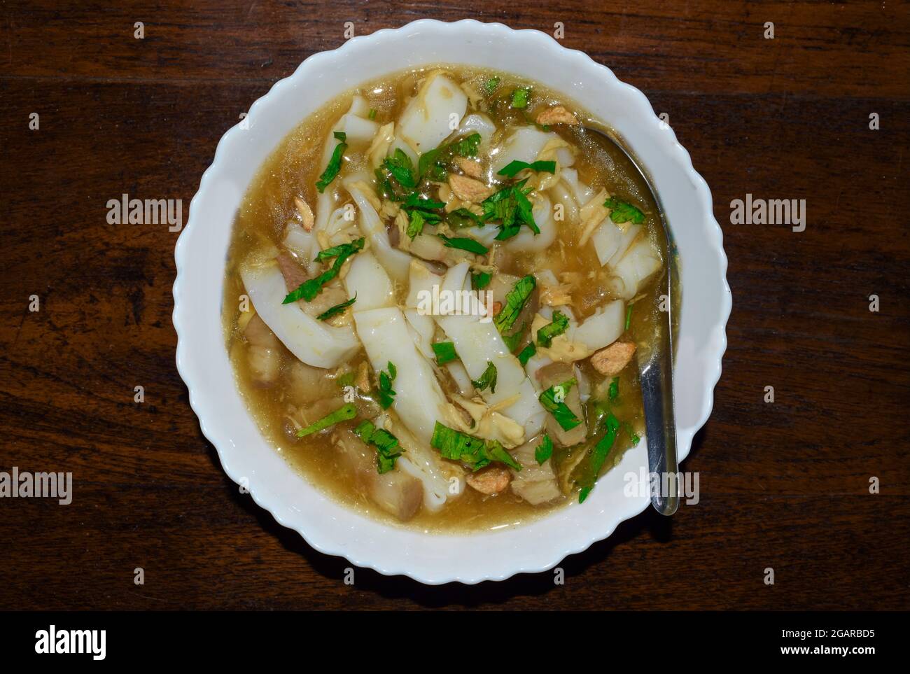 Myanmar homemade Lor Mee recipe. Lor mee is a Chinese, Indonesian or ...