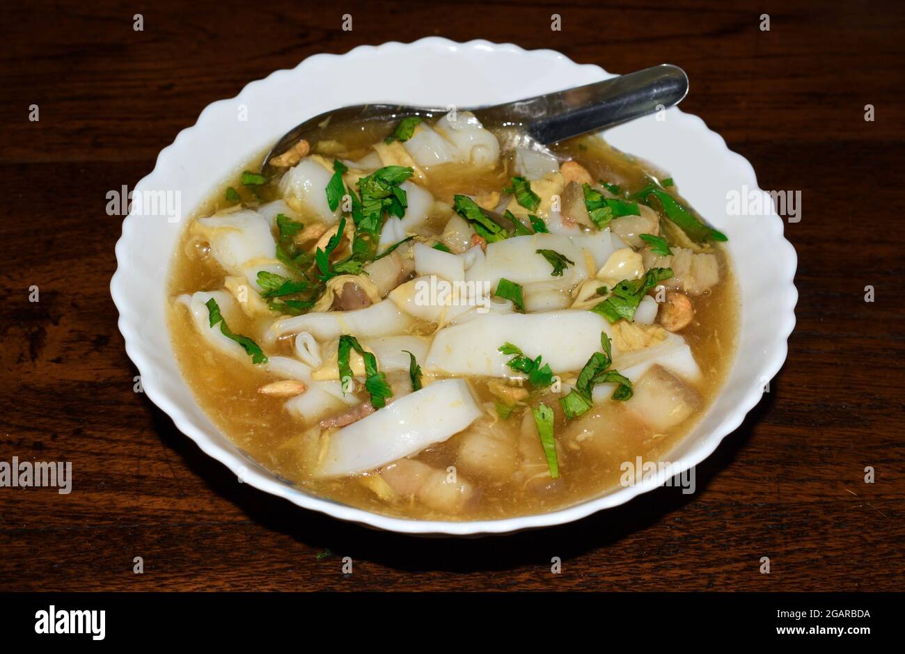 Myanmar homemade Lor Mee recipe. Lor mee is a Chinese, Indonesian or ...