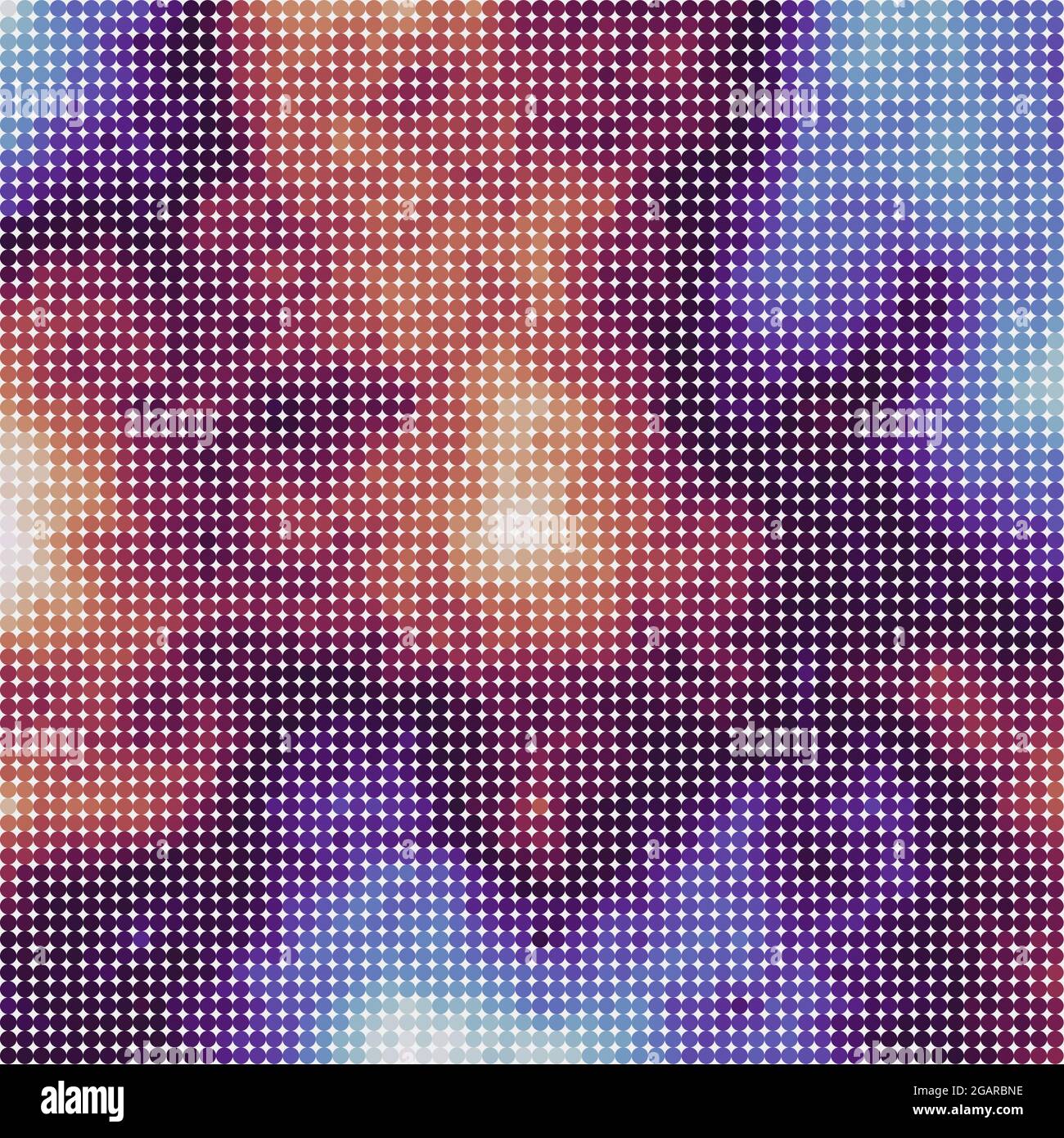 Abstract Geometrical color pixel generative art illustration Stock ...