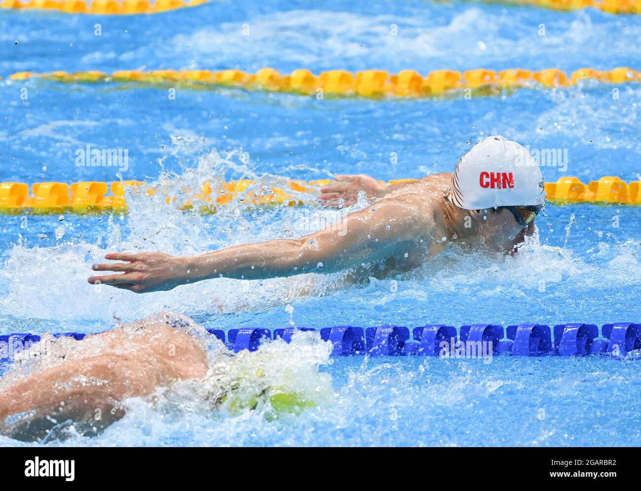 Tokyo, Japan. 1st Aug, 2021. Sun Jiajun of China competes during the ...