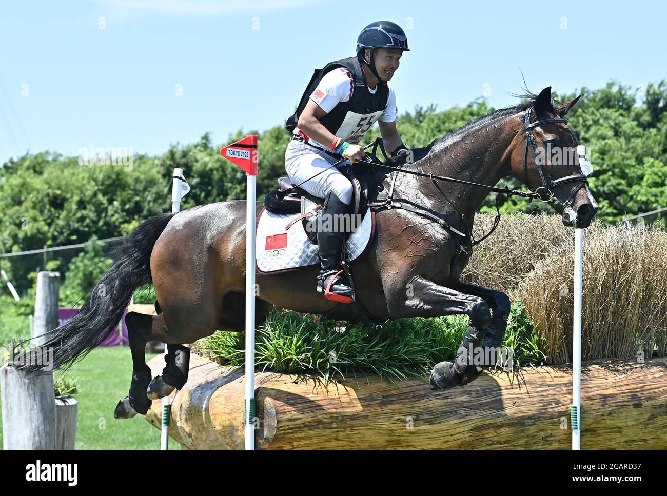 Tokyo, Japan. 1st Aug, 2021. China's Bao Yingfeng competes with his ...