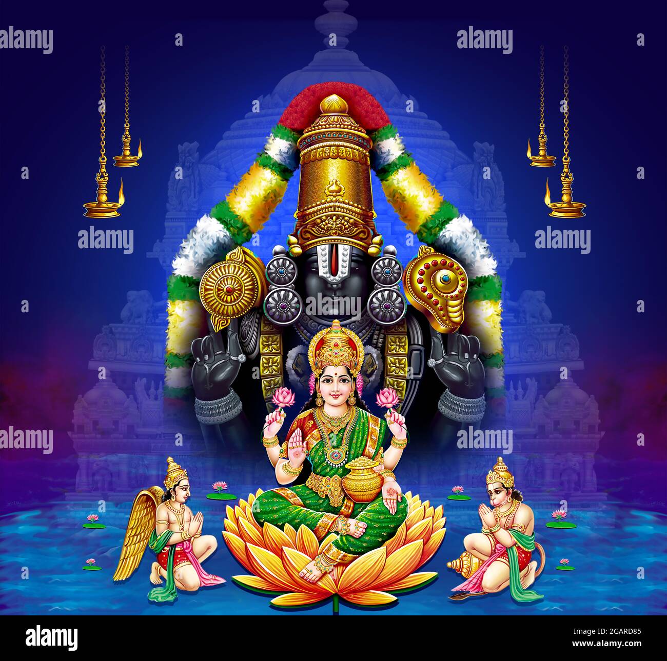 Hindu god tirupathi fine art hi-res stock photography and images - Alamy