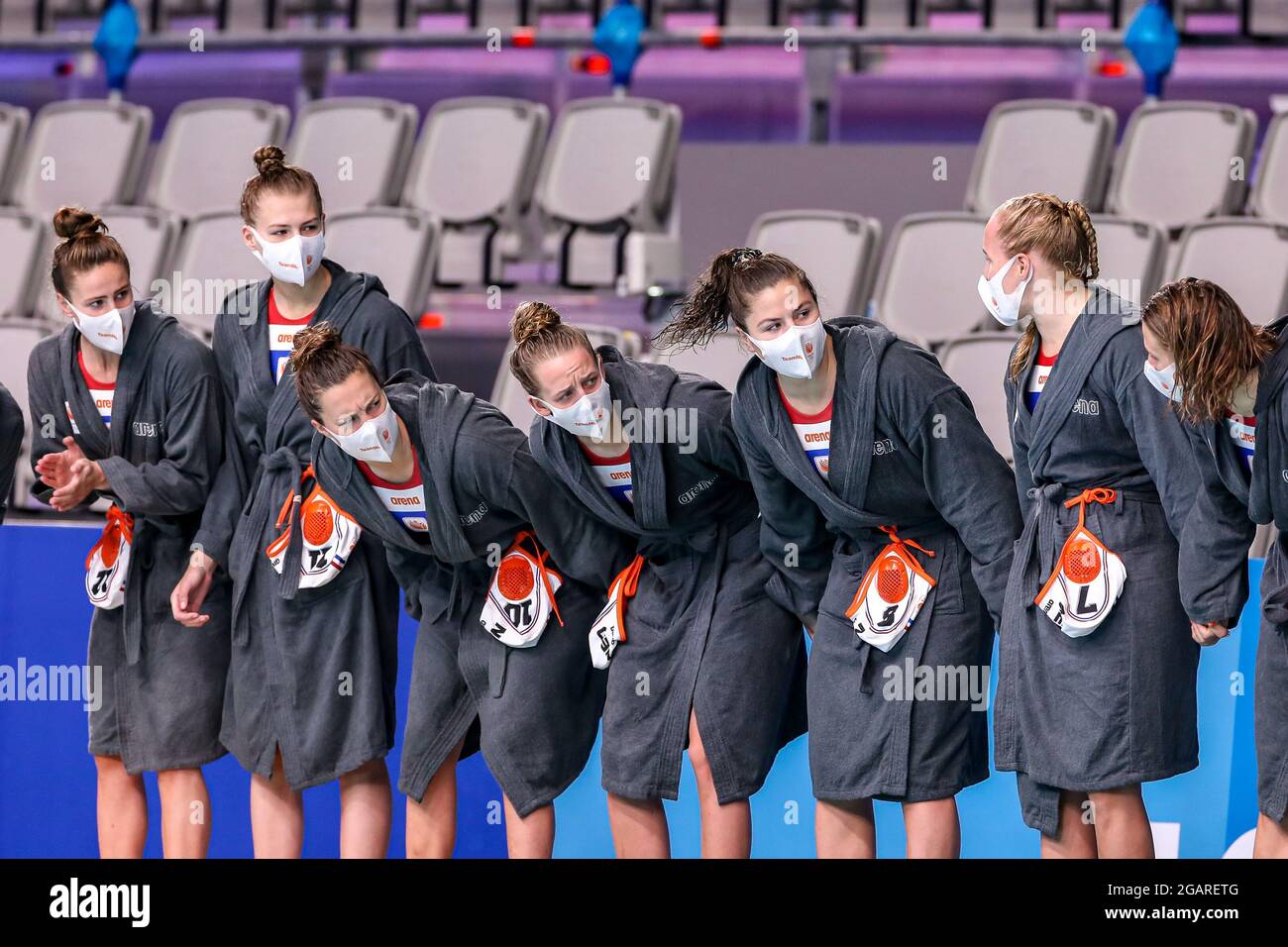 TOKYO, JAPAN - AUGUST 1: Brigitte Sleeking of the Netherlands, Simone ...