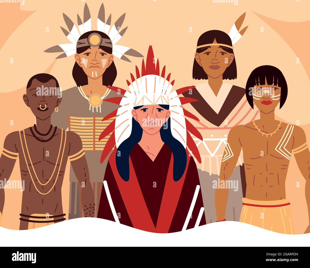 indigenous men portrait Stock Vector Image & Art - Alamy