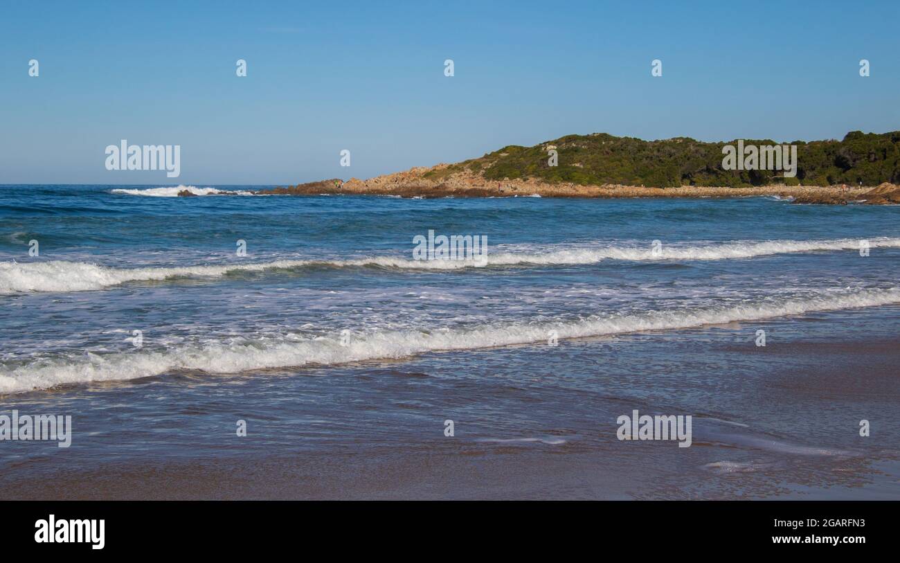 Beach scene from Lookout Beach in Plettenberg Bay on the Garden Route ...