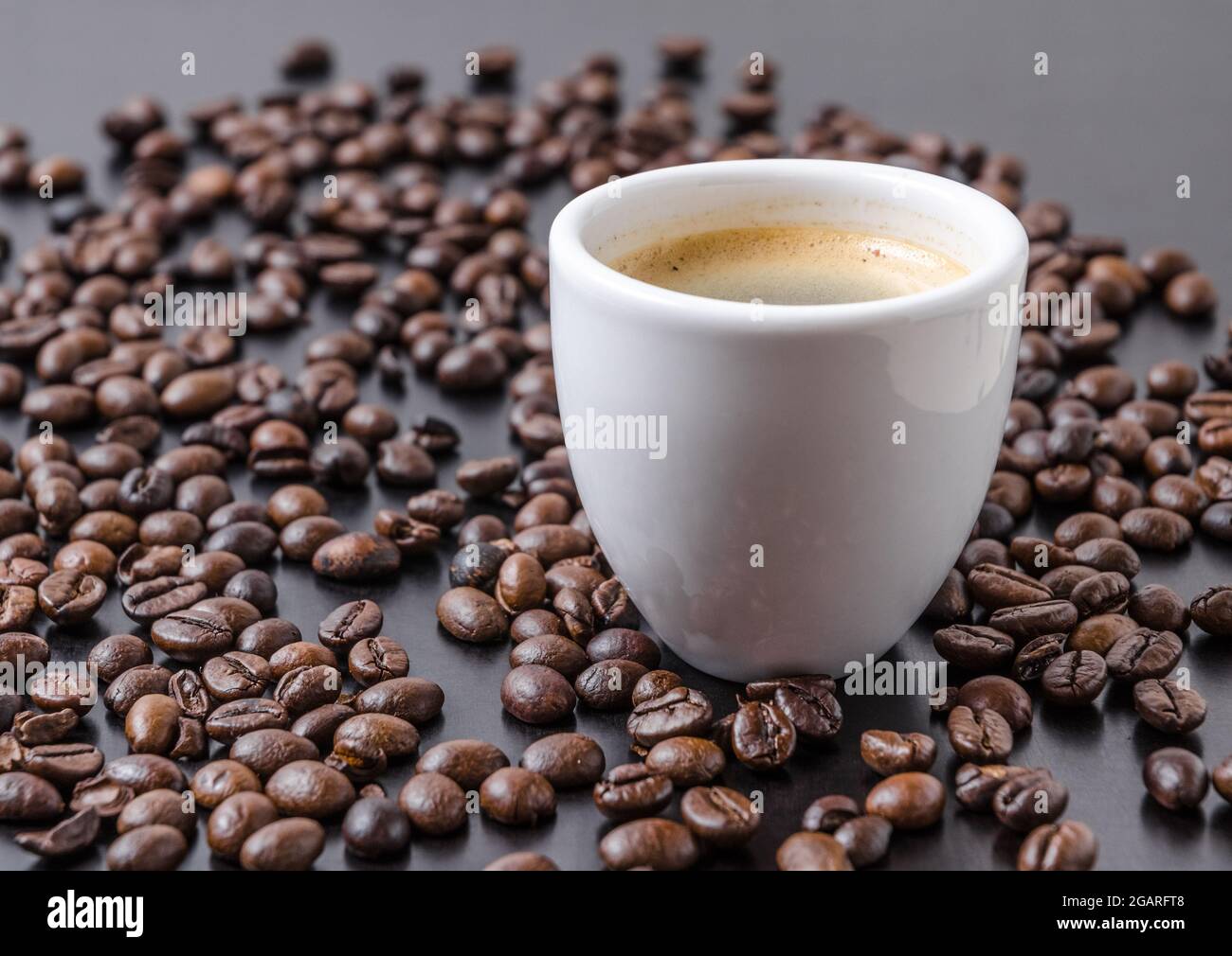 Coffee cup beans espresso space hi-res stock photography and images - Alamy