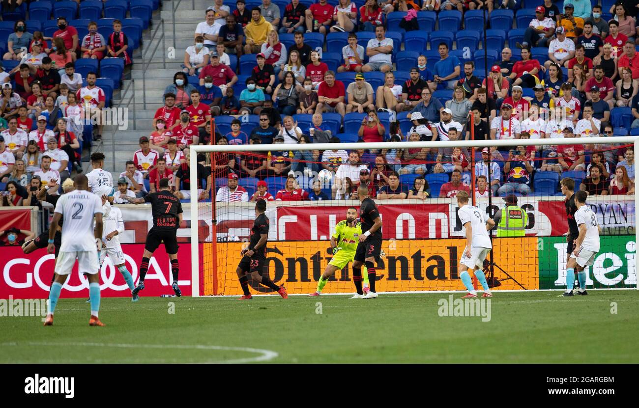 Brandon Bye (15) of New England Revolution scores goal during the game ...