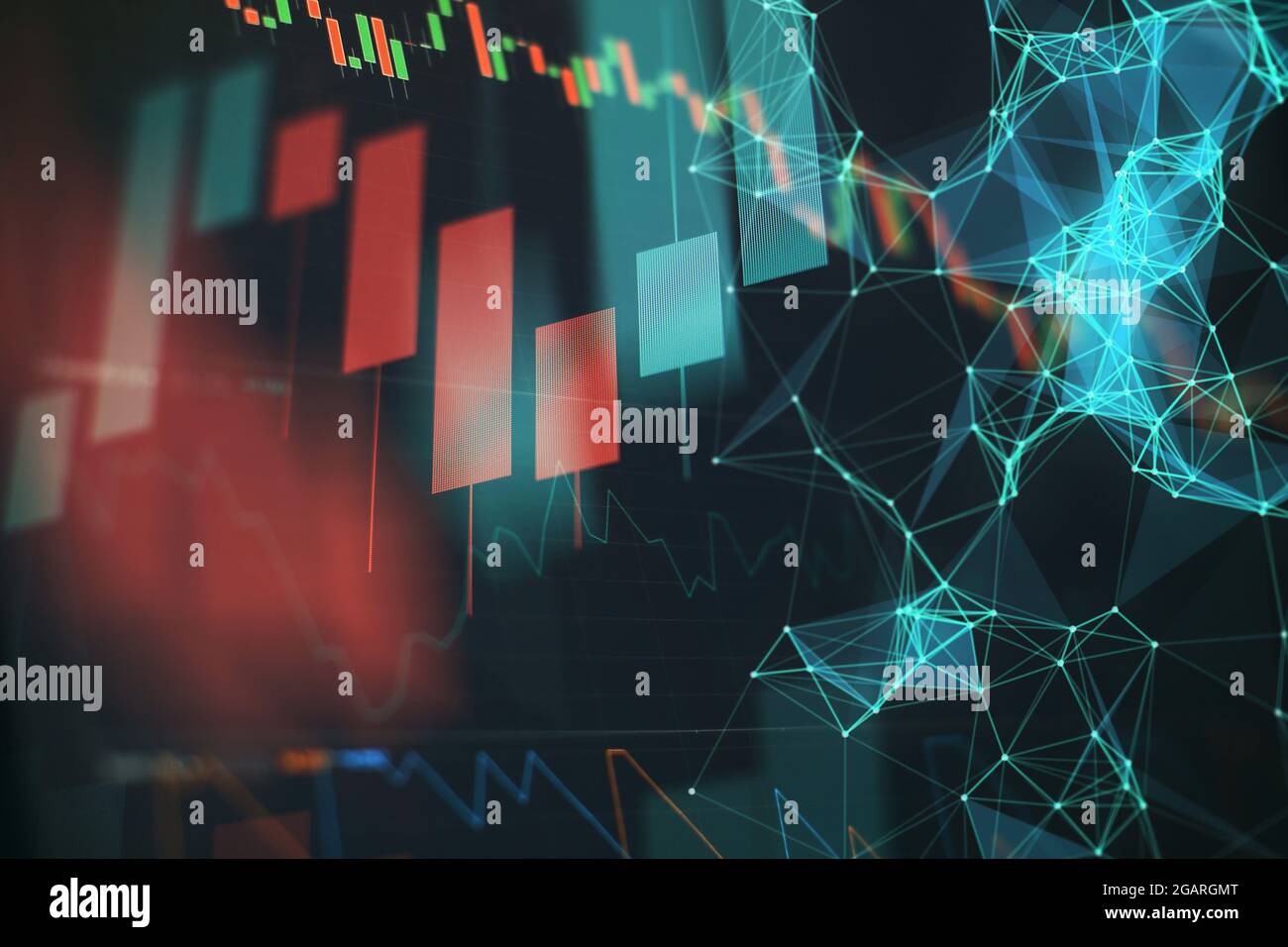 Bar graphs, Diagrams, financial figures. Forex chart. Concept of stock ...