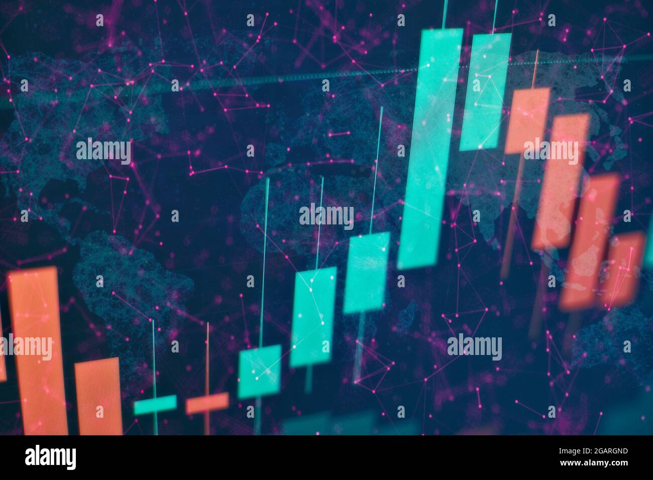 Bar graphs, Diagrams, financial figures. Forex chart. Concept of stock ...