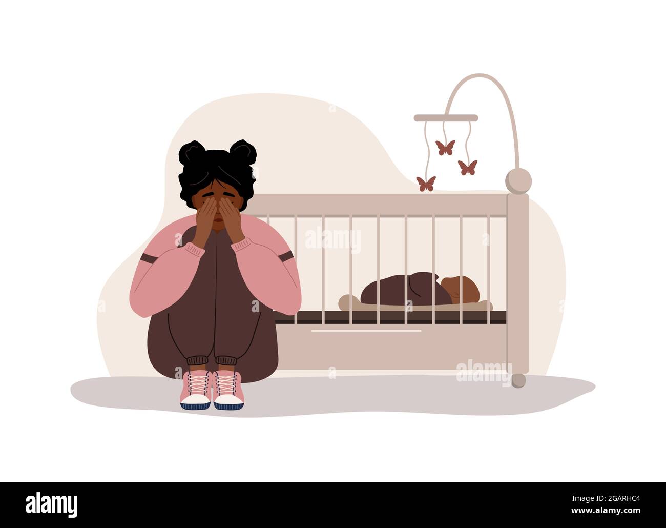 Postpartum depression Stock Vector Images - Alamy