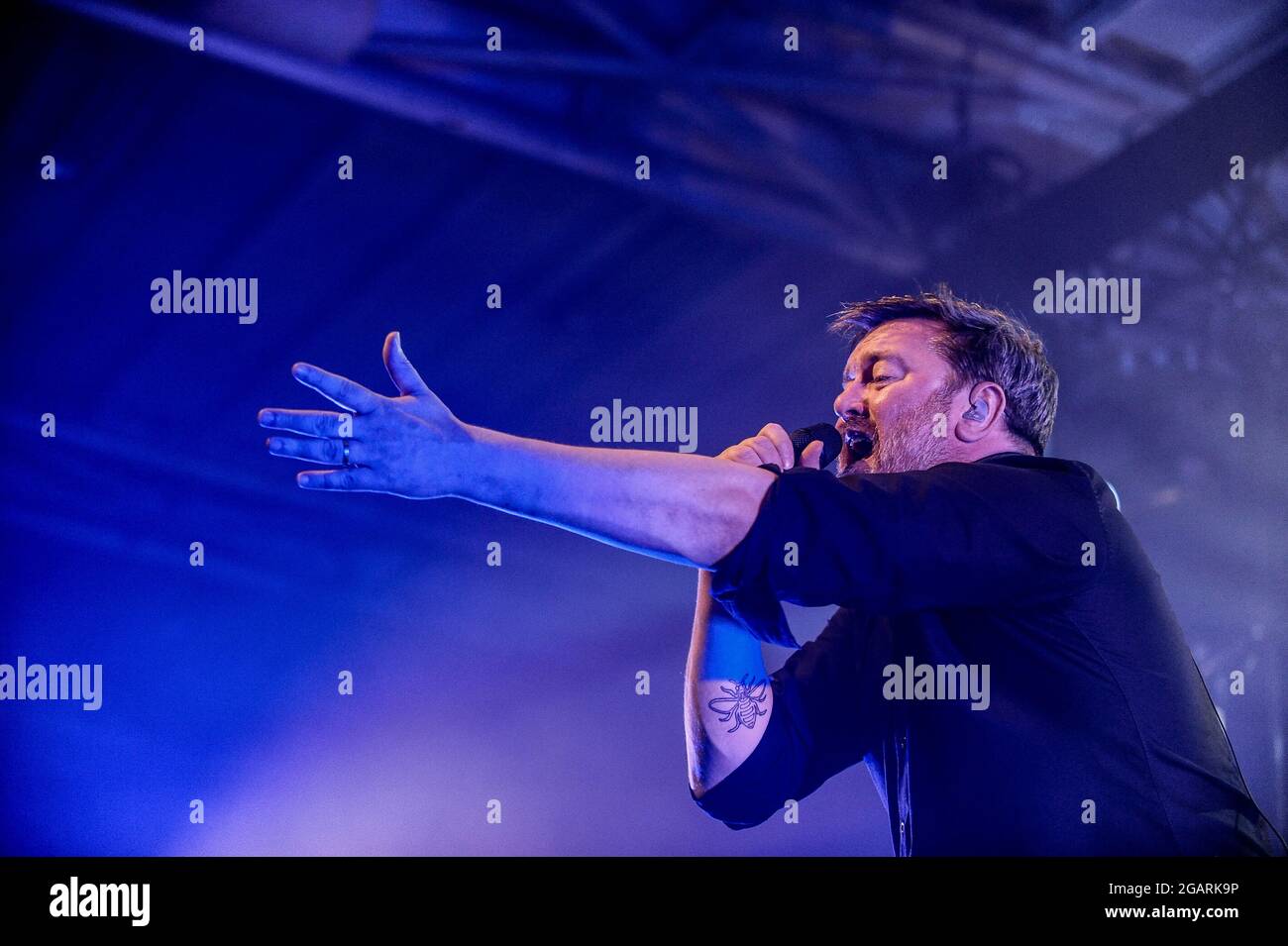 Elbow Performing Live at Doncaster Dome Stock Photo - Alamy