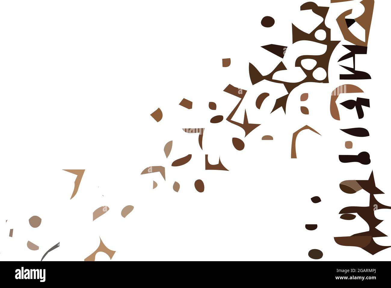 Brown and white background. Abstract vector. Modern geometric design ...