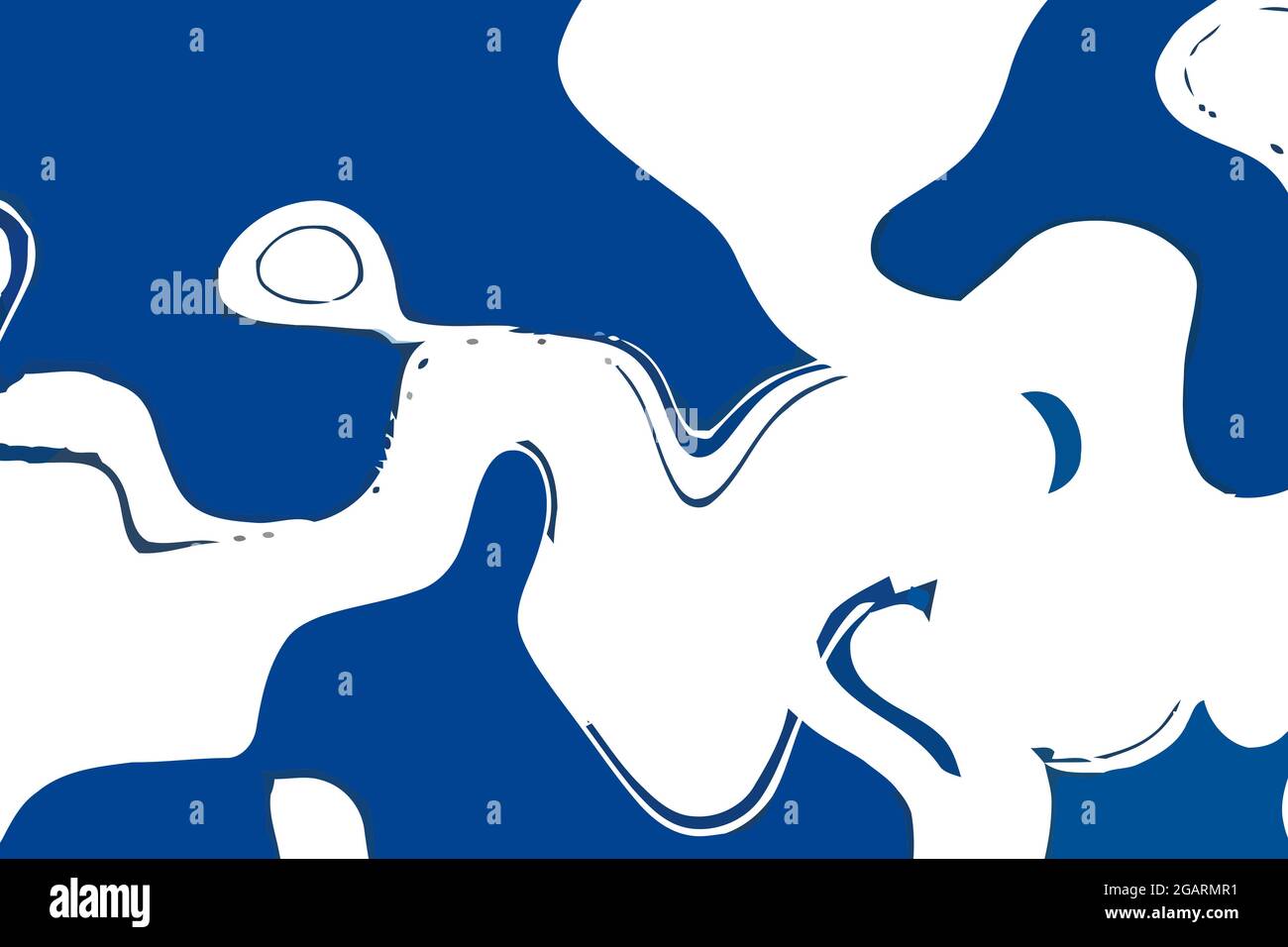 Blue and white background. Abstract vector. Moving waves design. Fluid ...