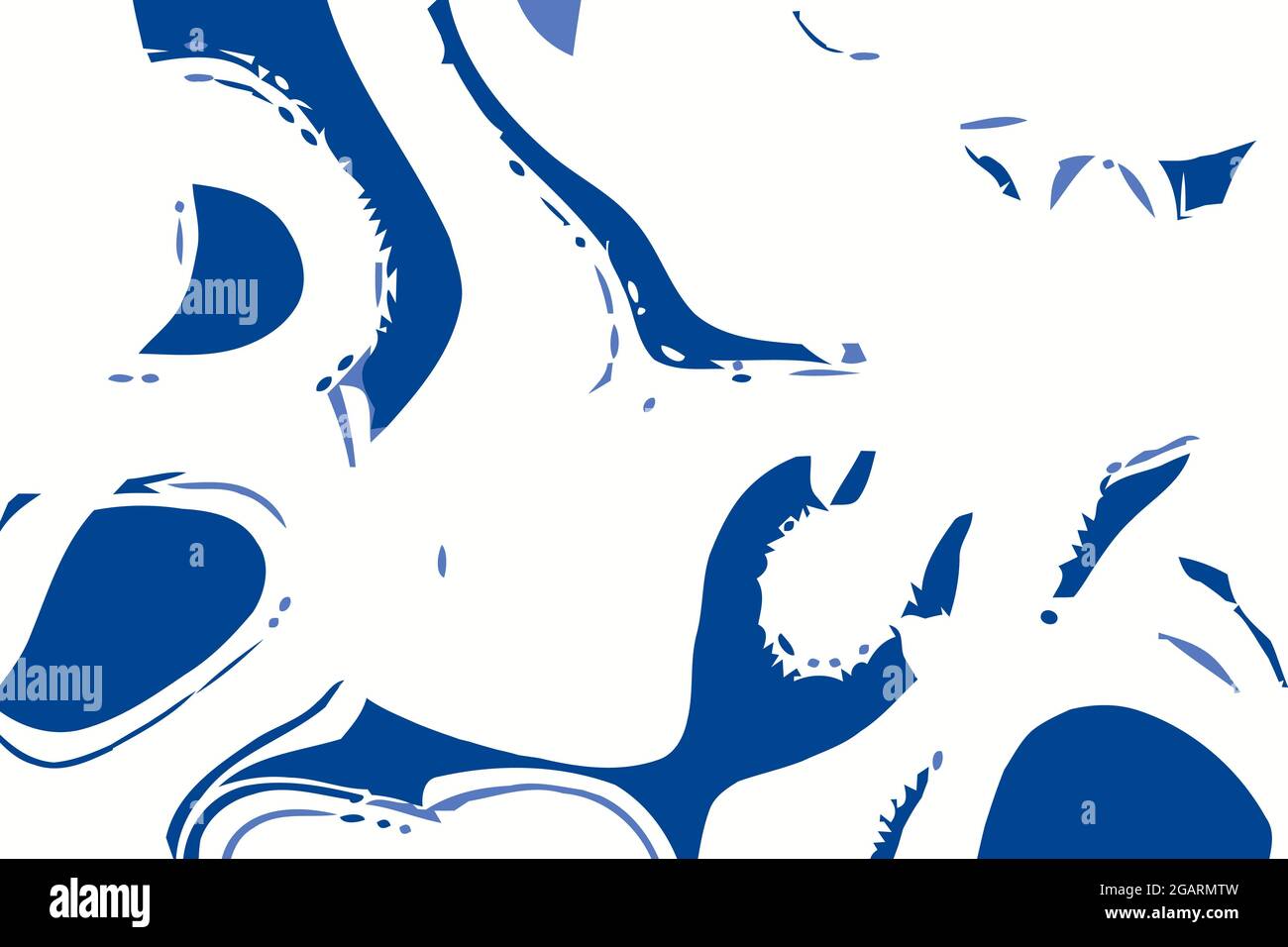 Blue and white background. Abstract vector. Moving waves design. Fluid ...