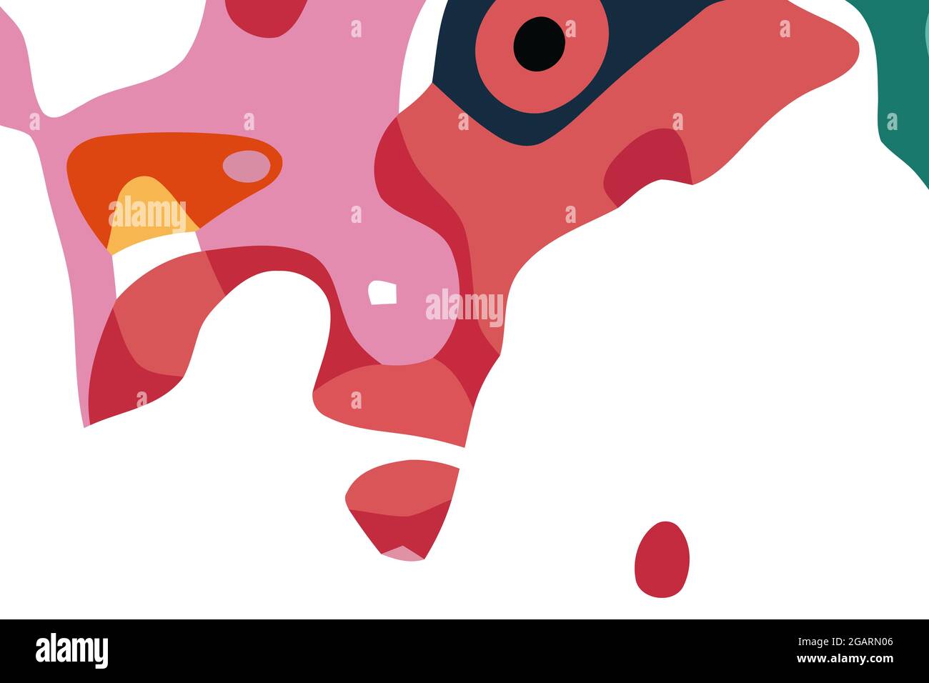 Red dynamic background. Abstract vector.Digital curve design. 2D ...