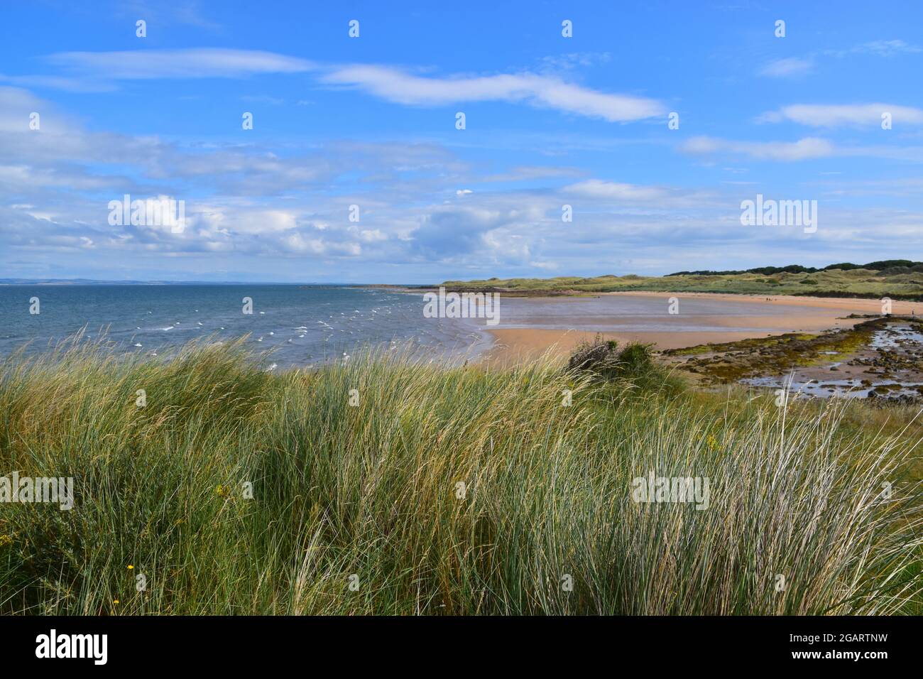 Gullane Bay, Firth of Forth, North Berwick, East Lothian, Scotland UK ...