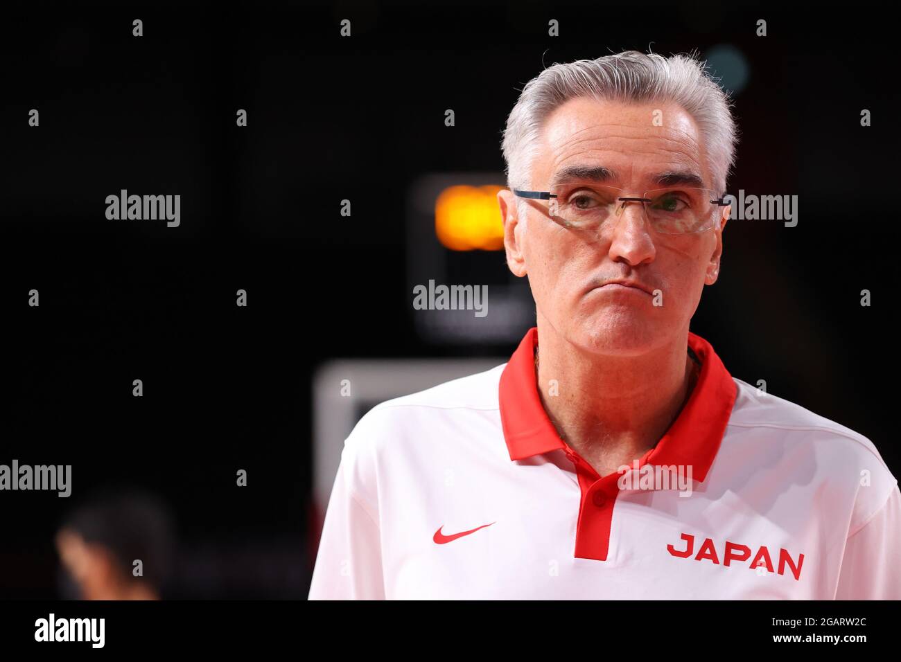 Saitama, Japan. 1st Aug, 2021. Julio Lamas head coach (JPN) Basketball ...