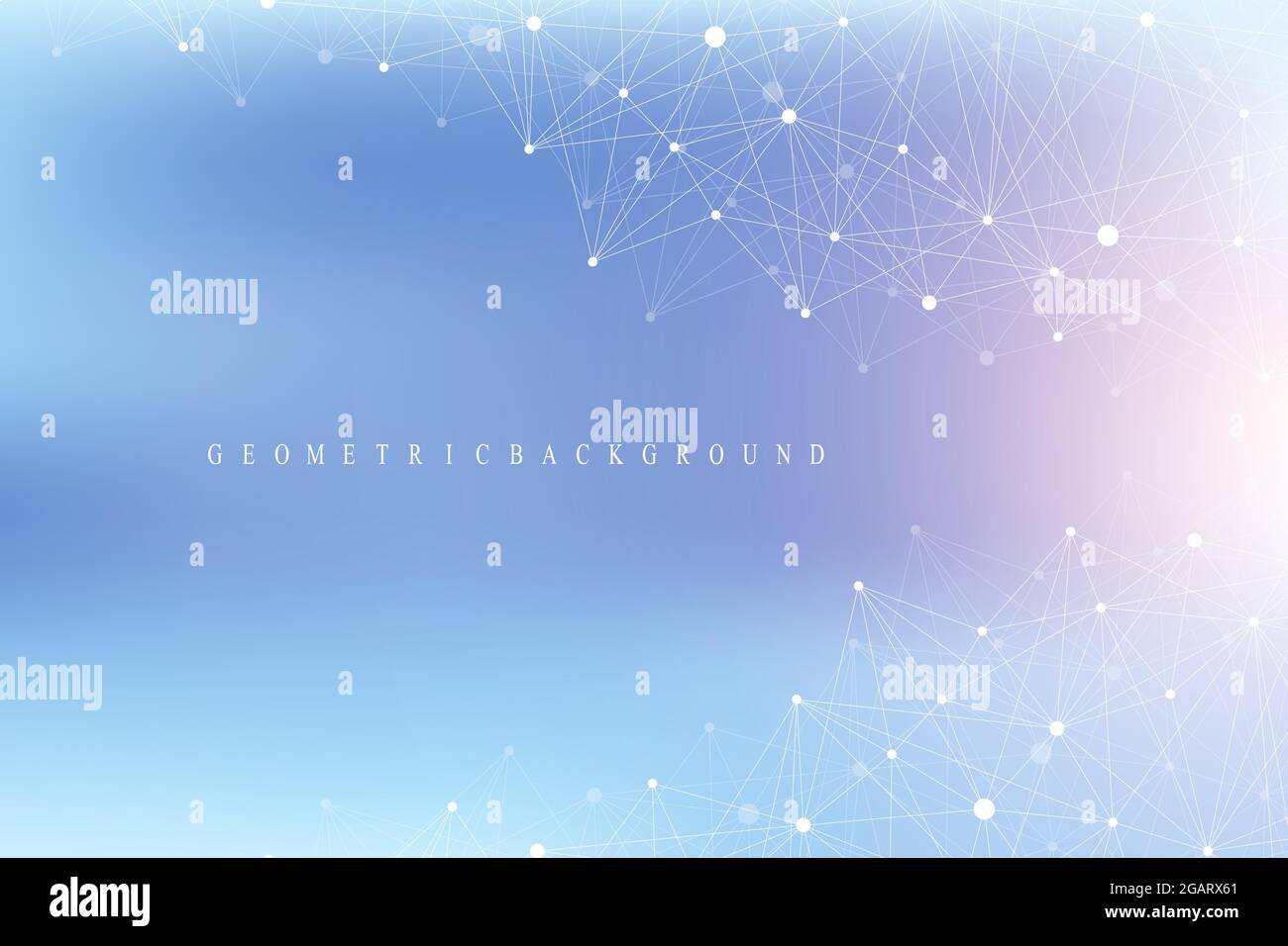 Vector illustration connections of lines and points banner template for ...