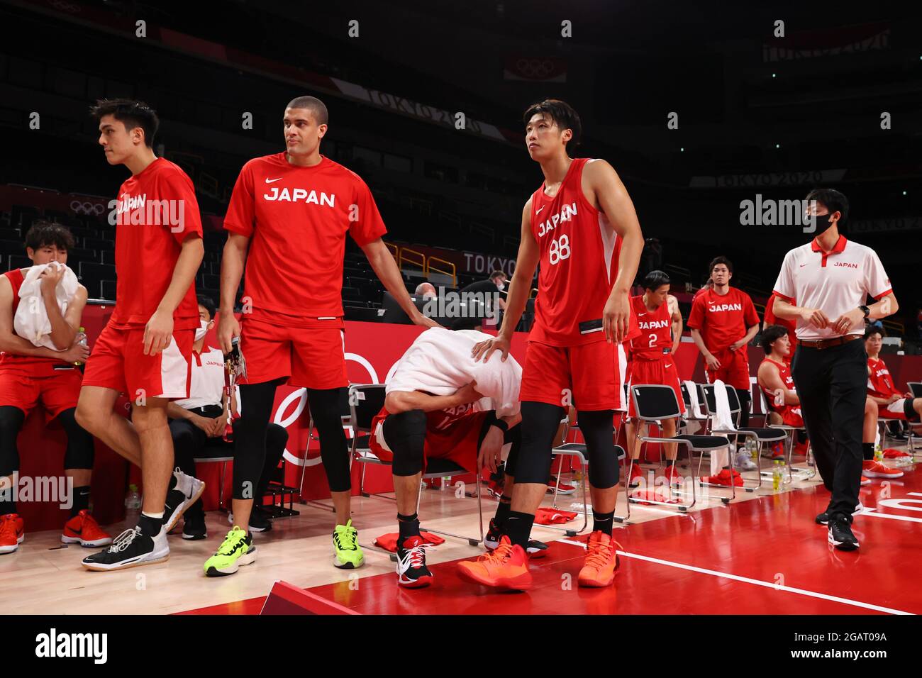 Saitama, Japan. 1st Aug, 2021. Yuta Watanabe & Japan team group (JPN ...