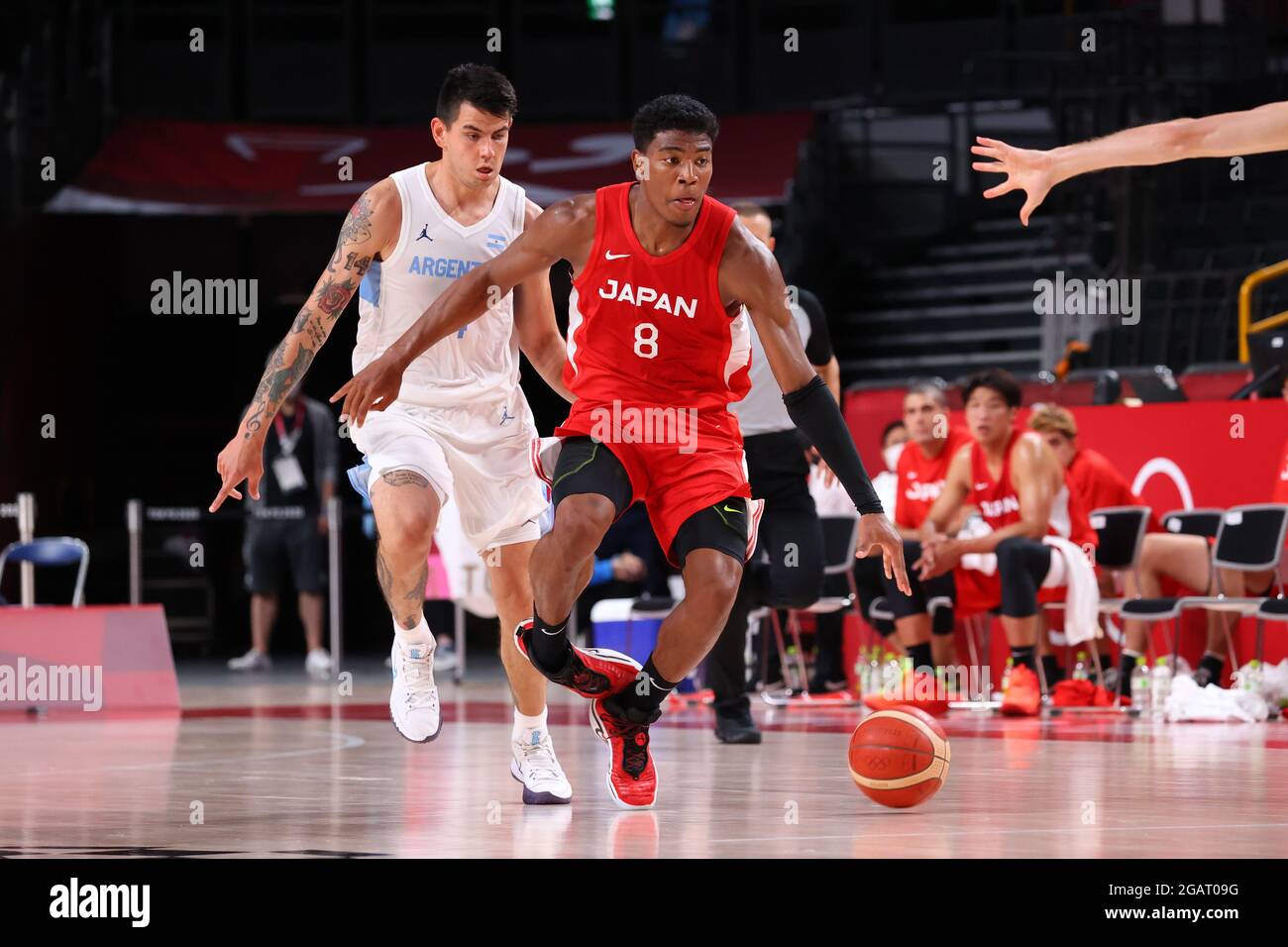 Saitama, Japan. 1st Aug, 2021. Rui Hachimura (JPN) Basketball : Men's ...