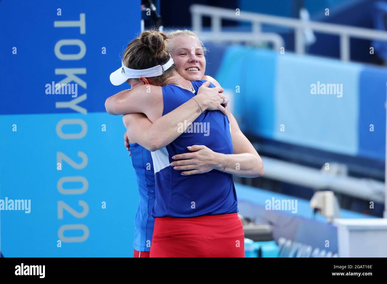Tokio, Japan. 01st Aug, 2021. Tennis: Olympics, women's doubles ...