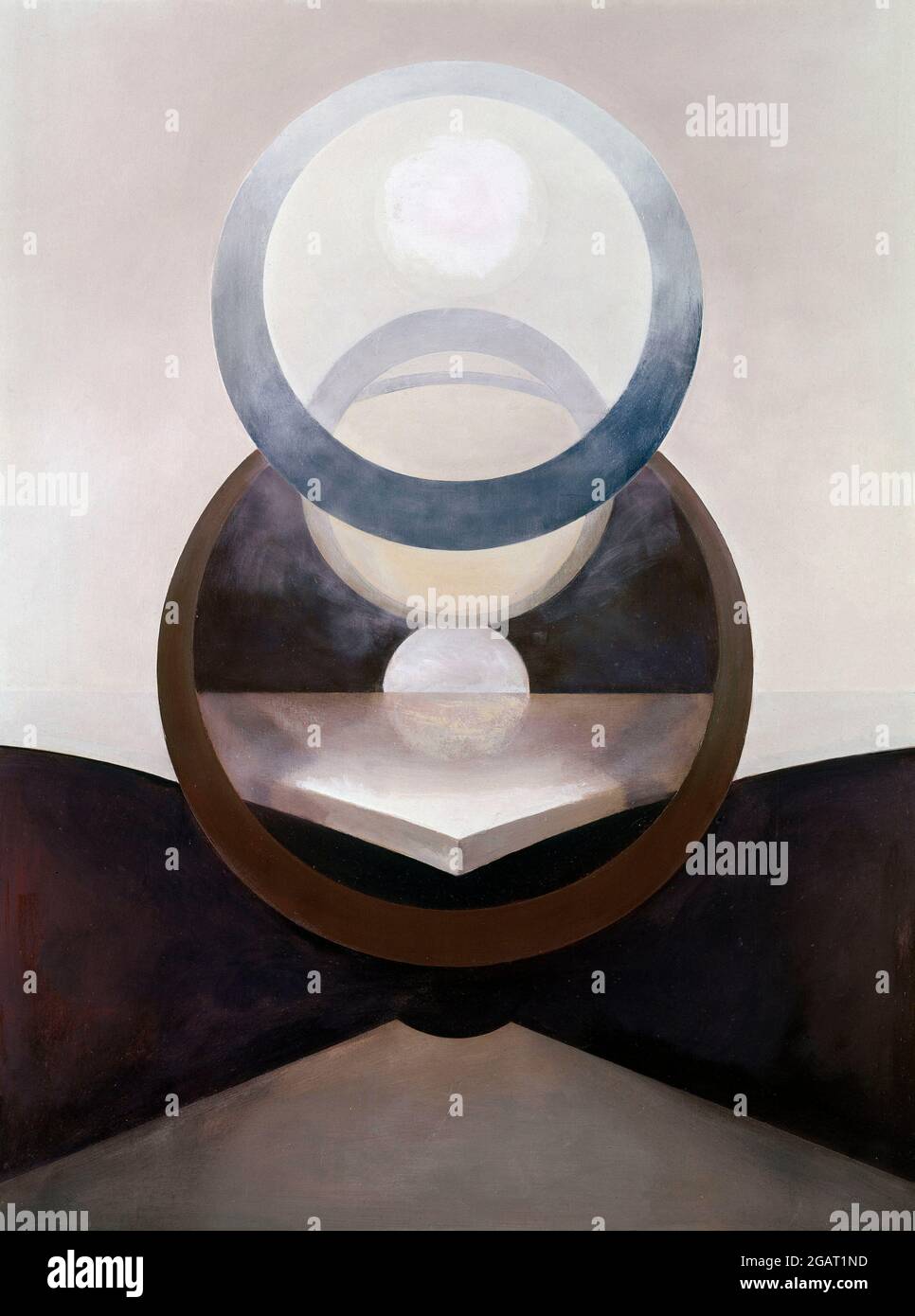 COMPOSICION MARRON 1973. Author: VICTORIA SALVADOR. Location: PRIVATE ...