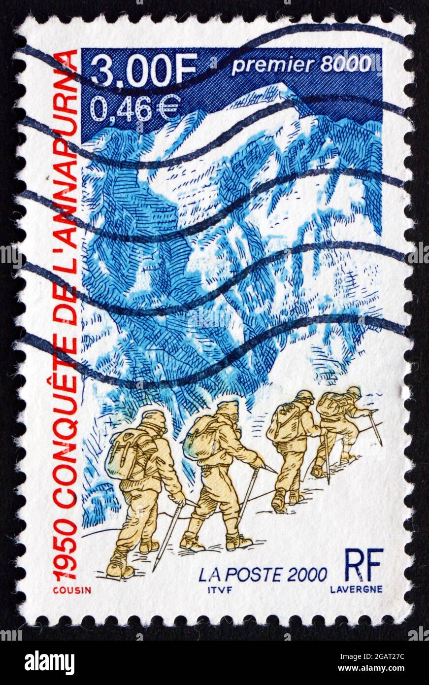FRANCE - CIRCA 2000: a stamp printed in the France shows Expedition to ...