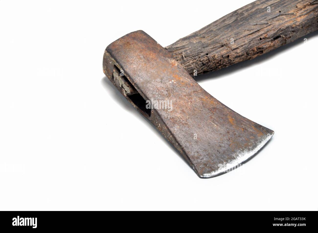 Old rusty ax on a white background Stock Photo - Alamy