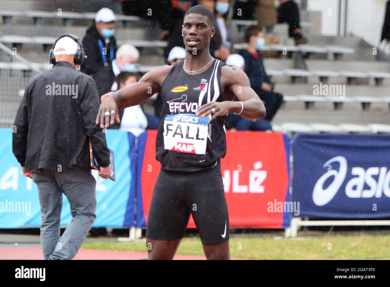 FALL Mouhamadou Séries 200 m Mens during the 2021 Athletics French ...