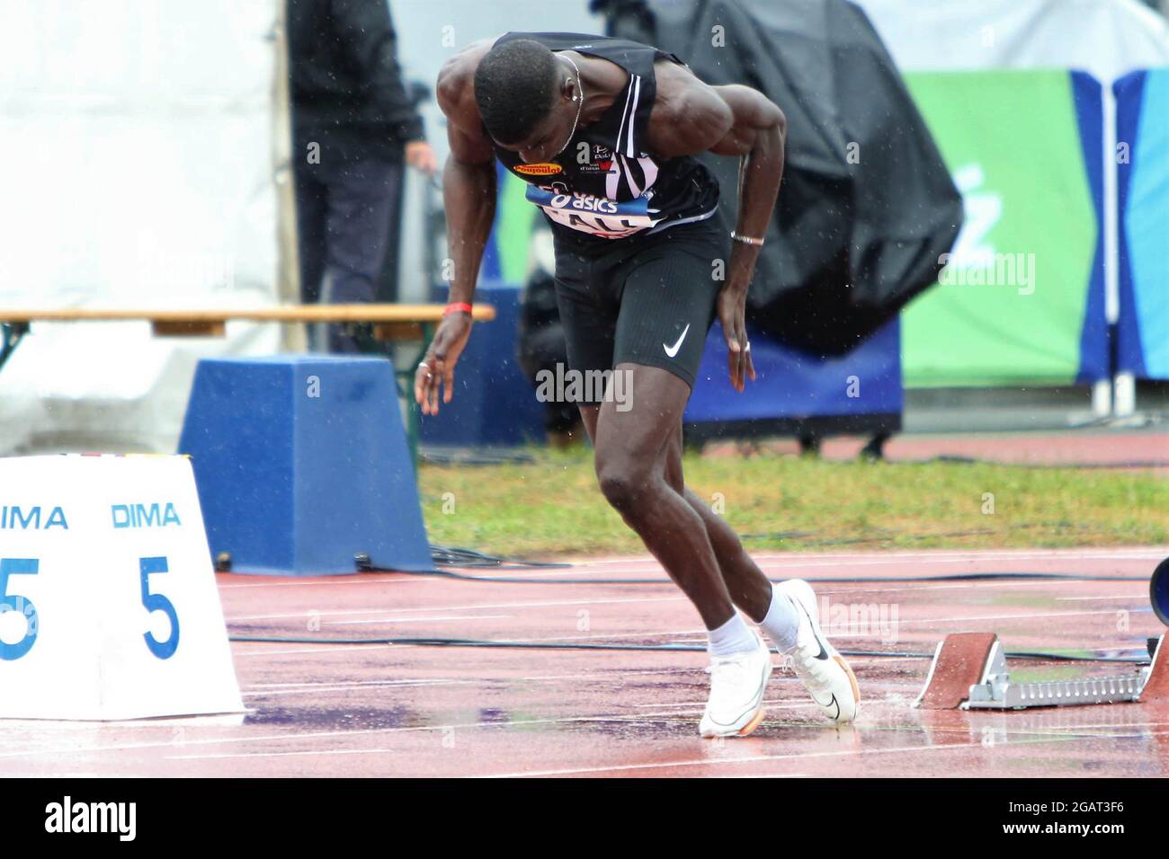 FALL Mouhamadou Séries 200 m Mens during the 2021 Athletics French ...