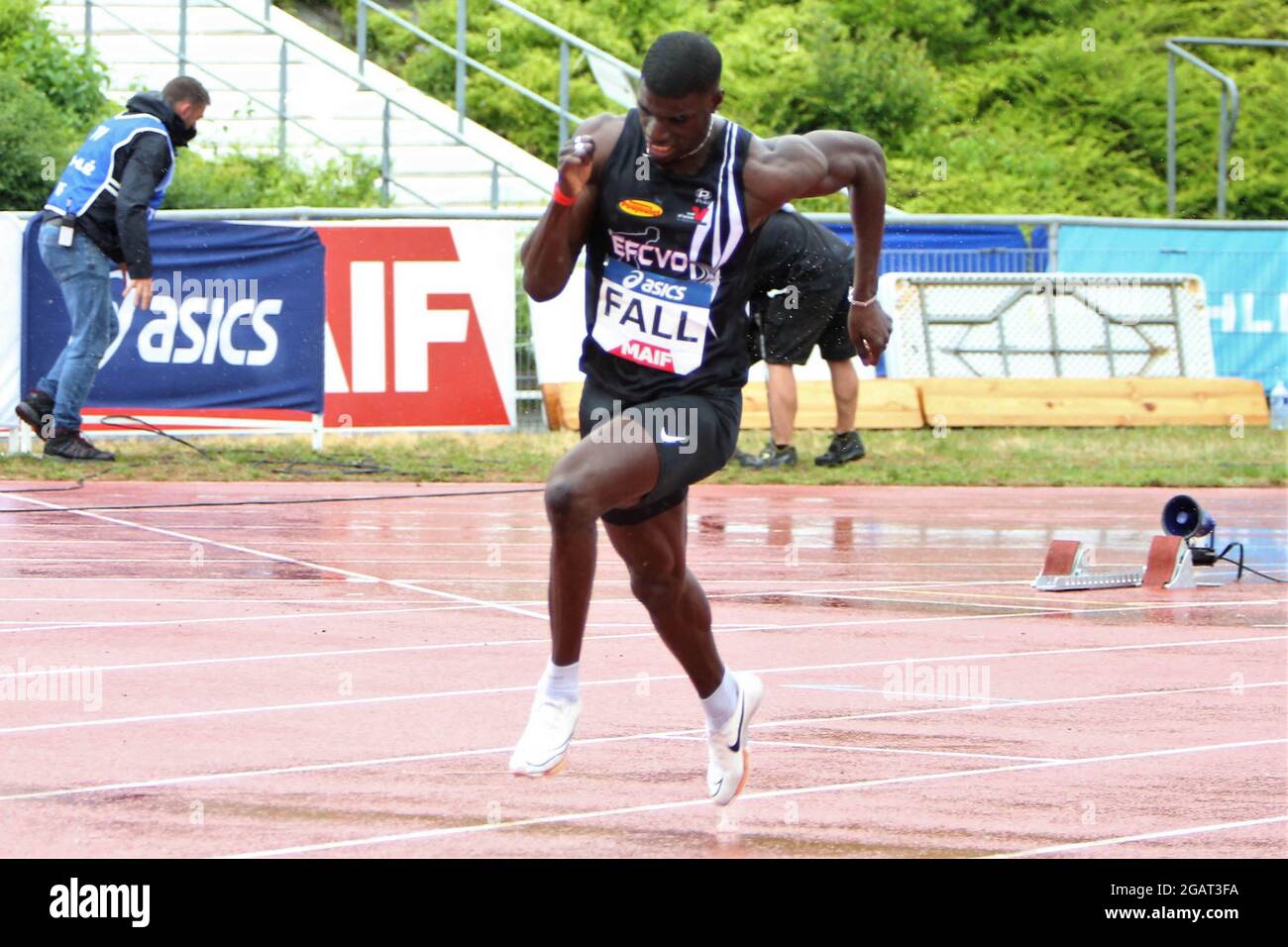 FALL Mouhamadou Séries 200 m Mens during the 2021 Athletics French ...