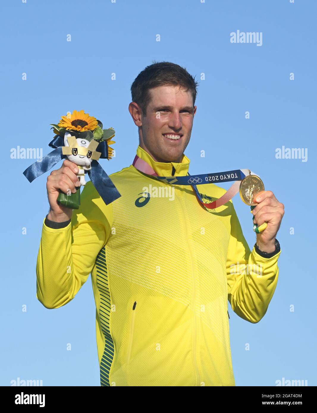 Kanagawa, Japan. 1st Aug, 2021. Gold medalist Matt Wearn of Australia ...