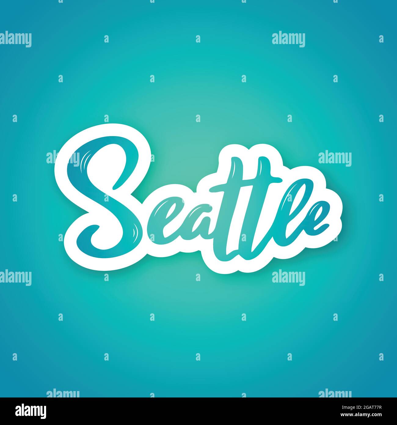 Seattle calligraphy Stock Vector Images - Alamy