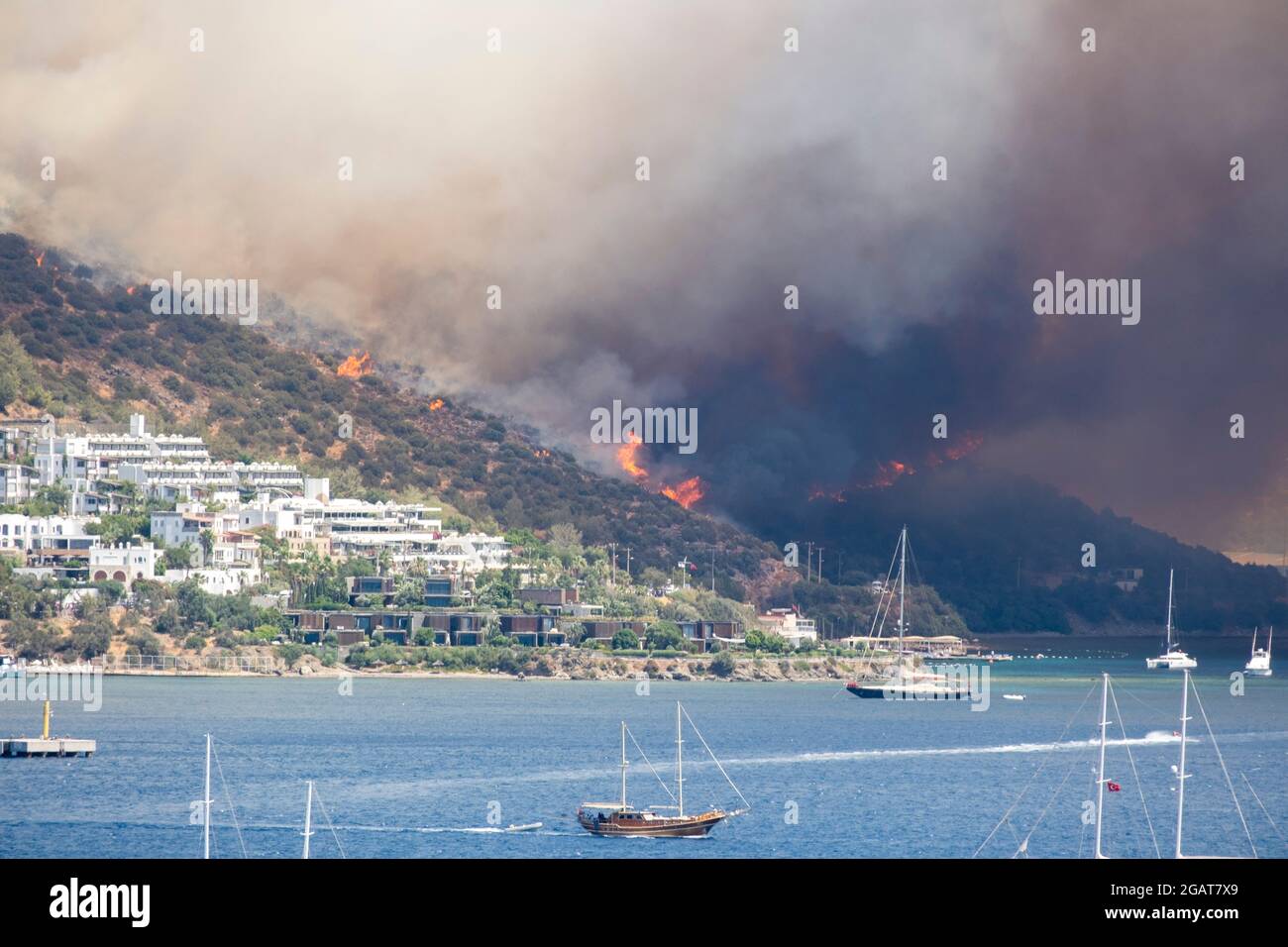 Breaking news: Flames and smoke from wildfires cover the landscape ...
