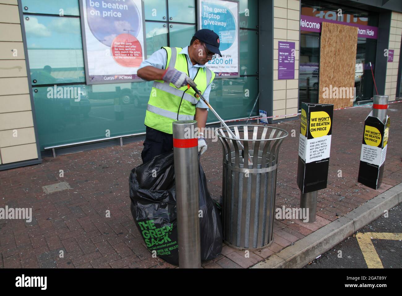 Damage caused by riot and looting in Tottenham, London, UK. August 2011 ...