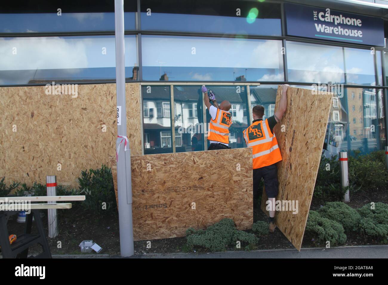 Damage caused by riot and looting in Tottenham, London, UK. August 2011 ...