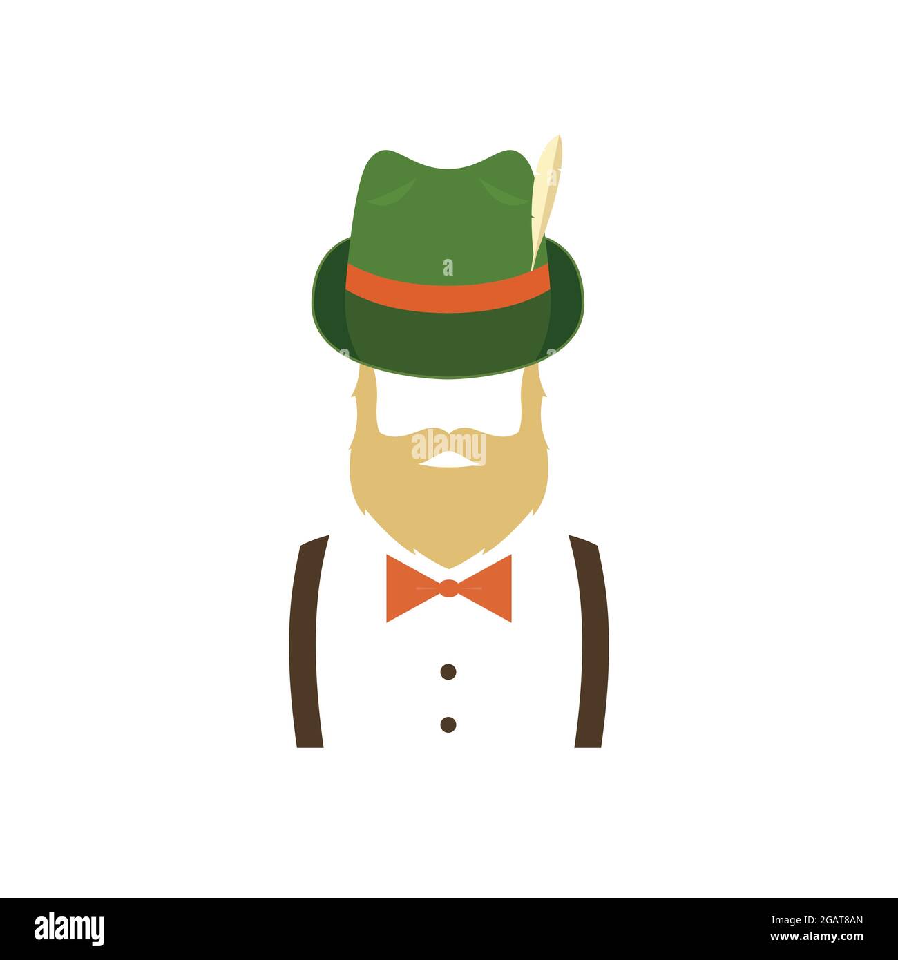 Cartoon illustration german man in hi-res stock photography and images ...