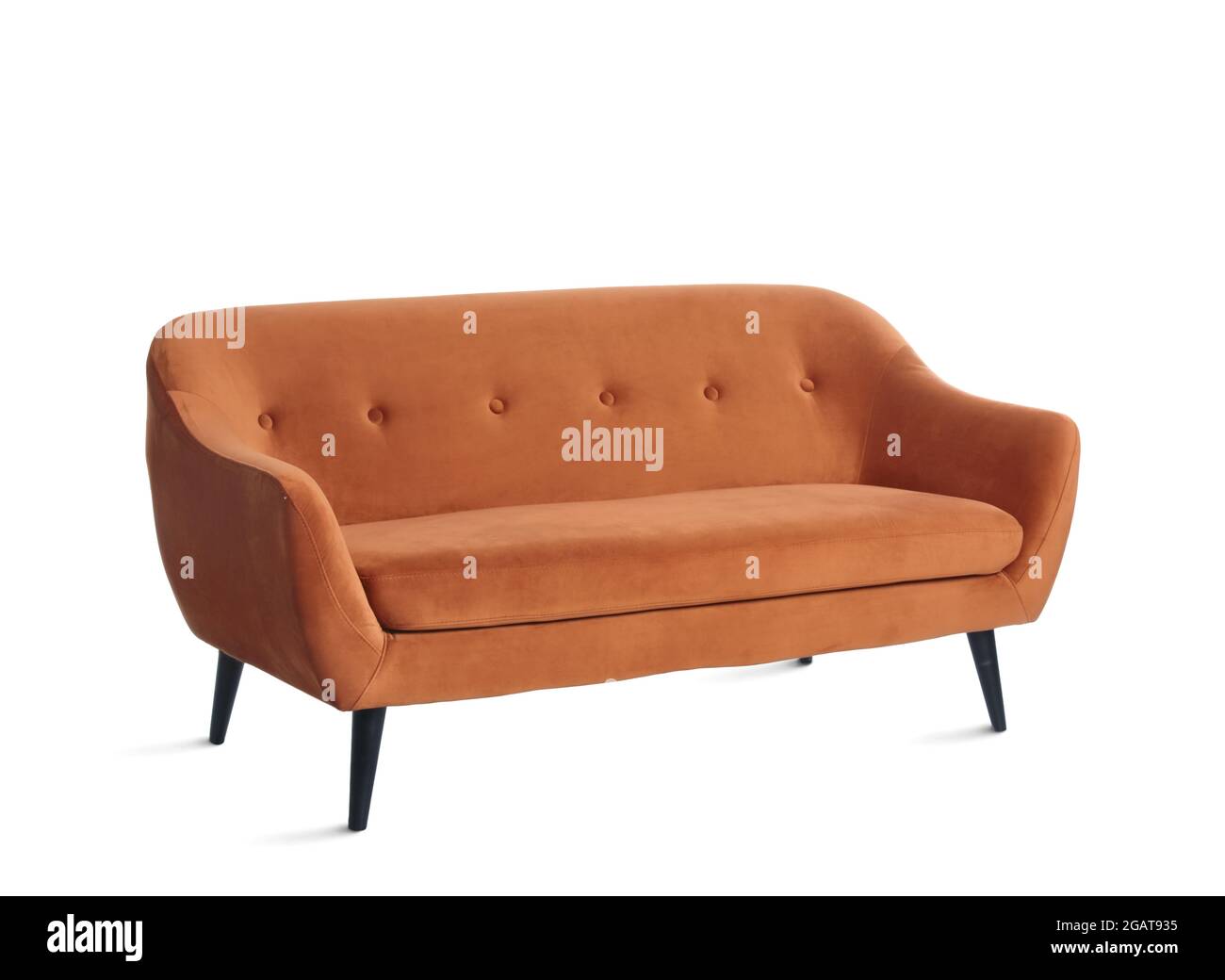 Modern sofa isolated on white Stock Photo - Alamy