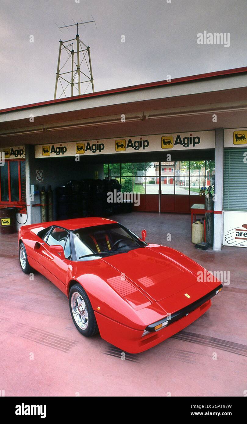 Ferrari 288 GTO on test at the Ferrari Fiorano test track near ...