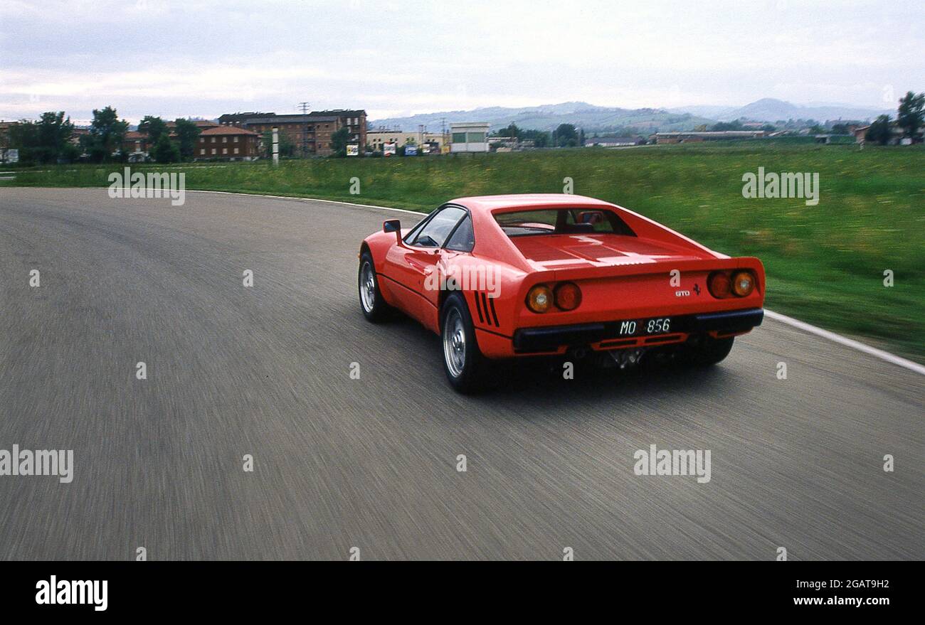 Ferrari 288 GTO on test at the Ferrari Fiorano test track near ...