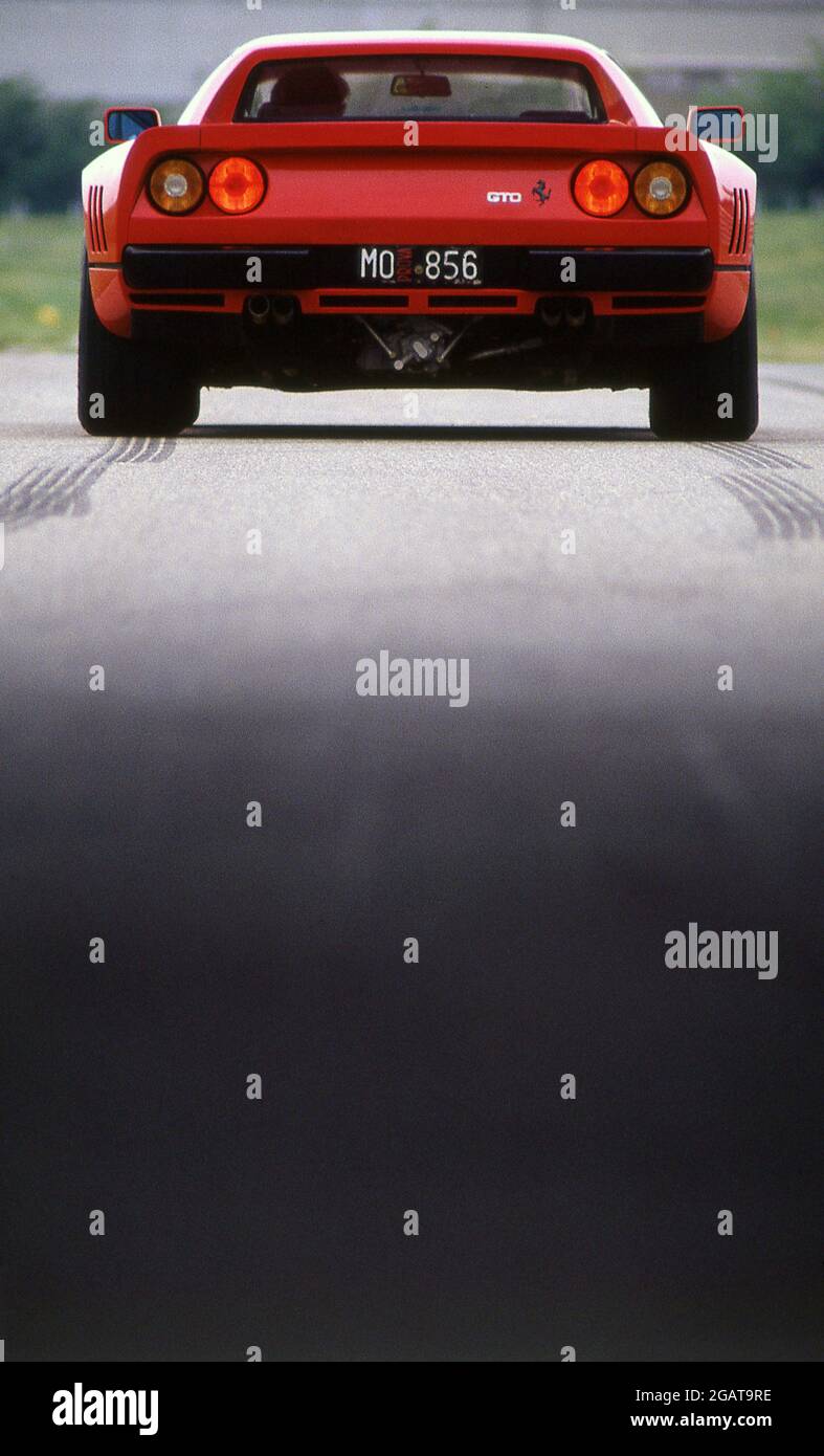 Ferrari 288 GTO on test at the Ferrari Fiorano test track near ...