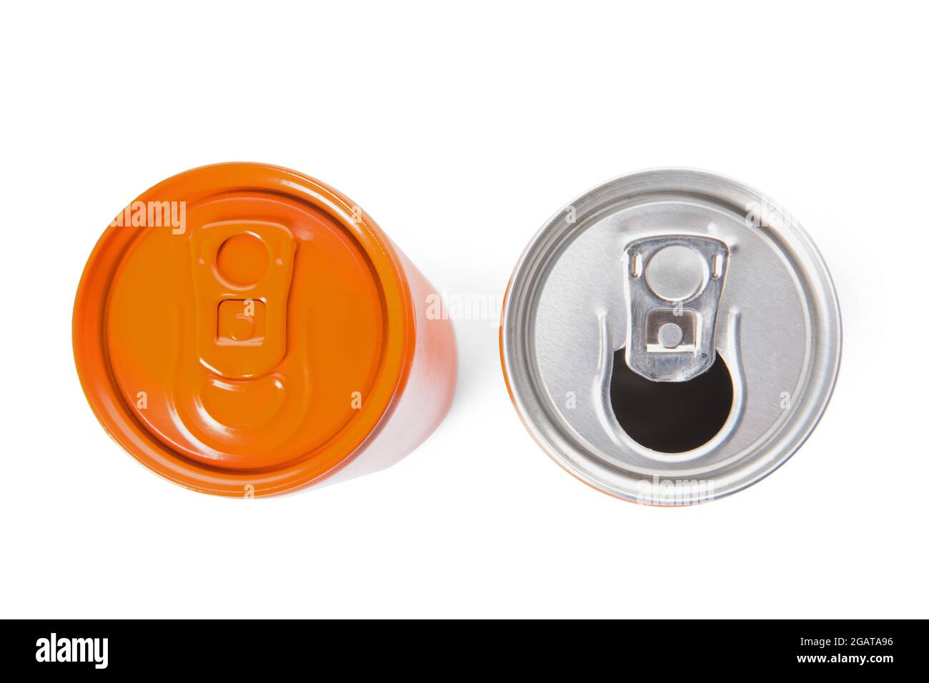 Top view drink cans Cut Out Stock Images & Pictures - Alamy